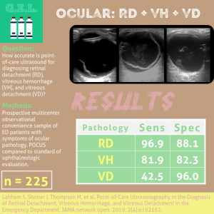 Ocular POCUS of Retinal Detachment, Vitreous Hemorrhage, and Vitreous ...