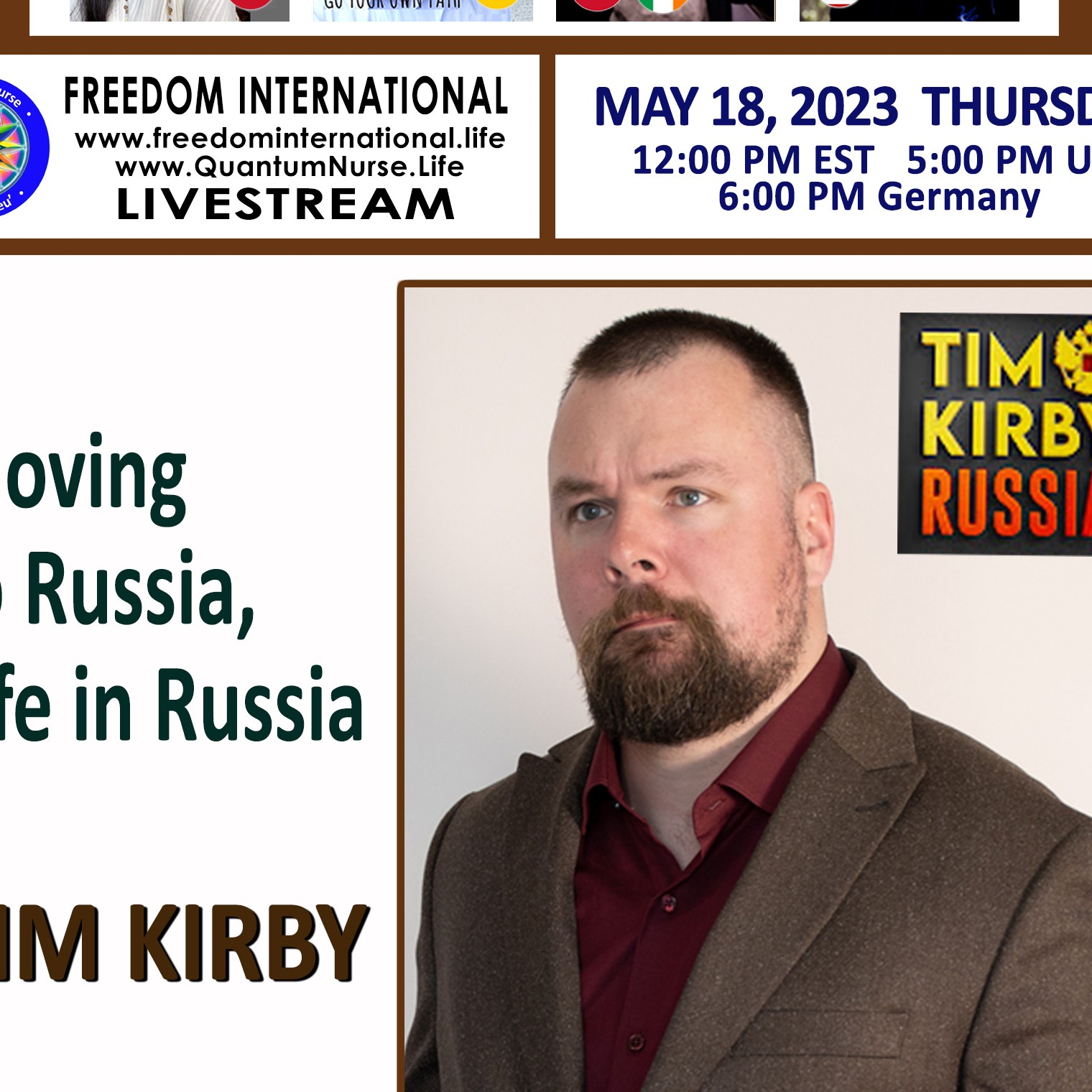 #312 - Tim Kirby -”Moving ro Russia, Life in Russia” - Quantum Nurse ...
