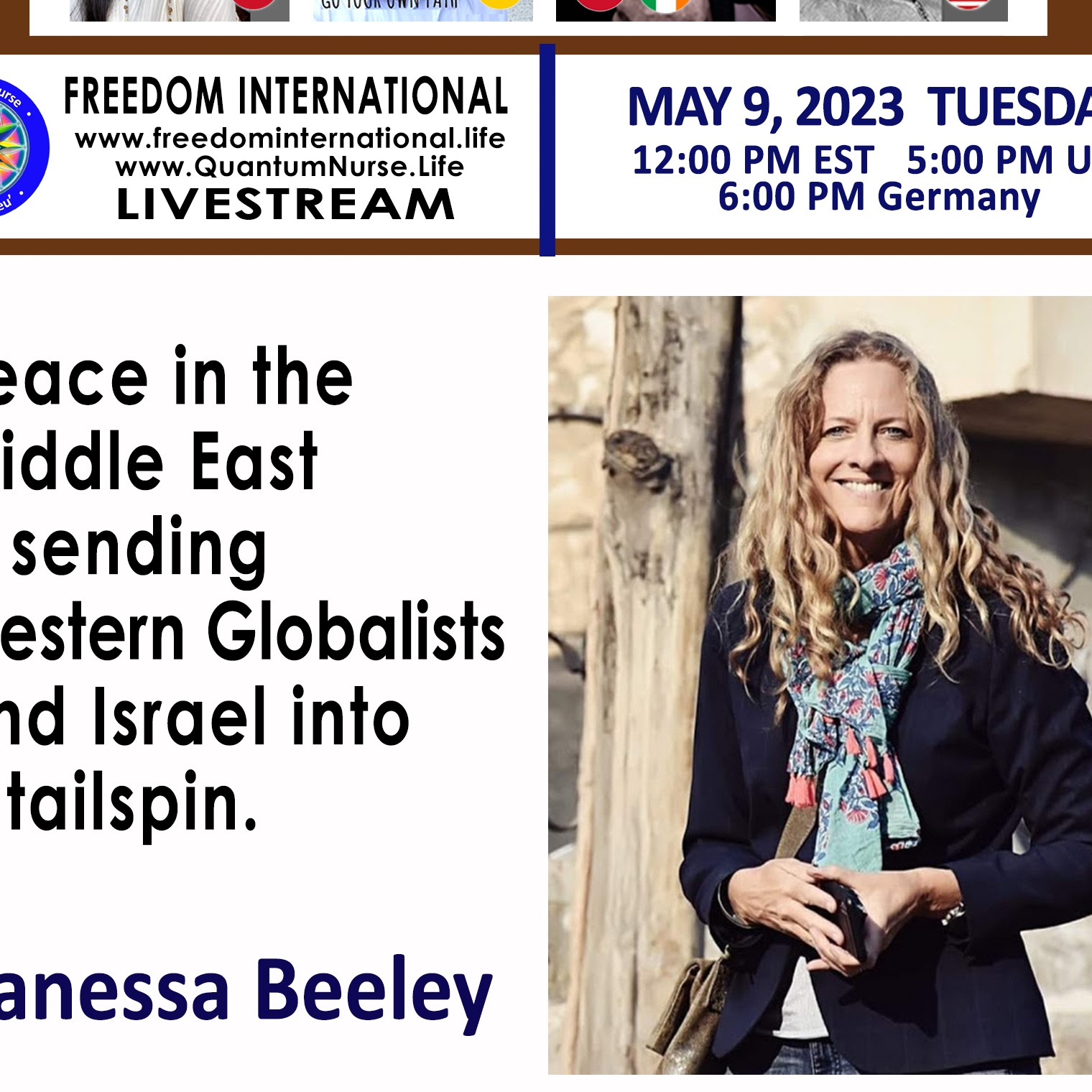 #311 Vanessa Beeley -”Peace in the Middle East is sending Western ...