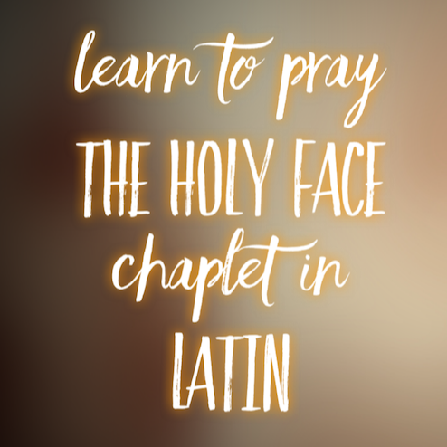 Learn to Pray the Holy Face Chaplet in Latin – The Latin Prayer Podcast ...