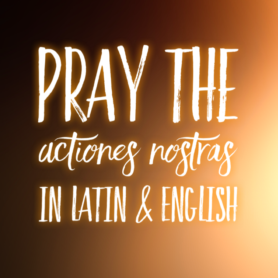 Pray the Actiones Nostras in Latin & English – The Latin Prayer Podcast ...