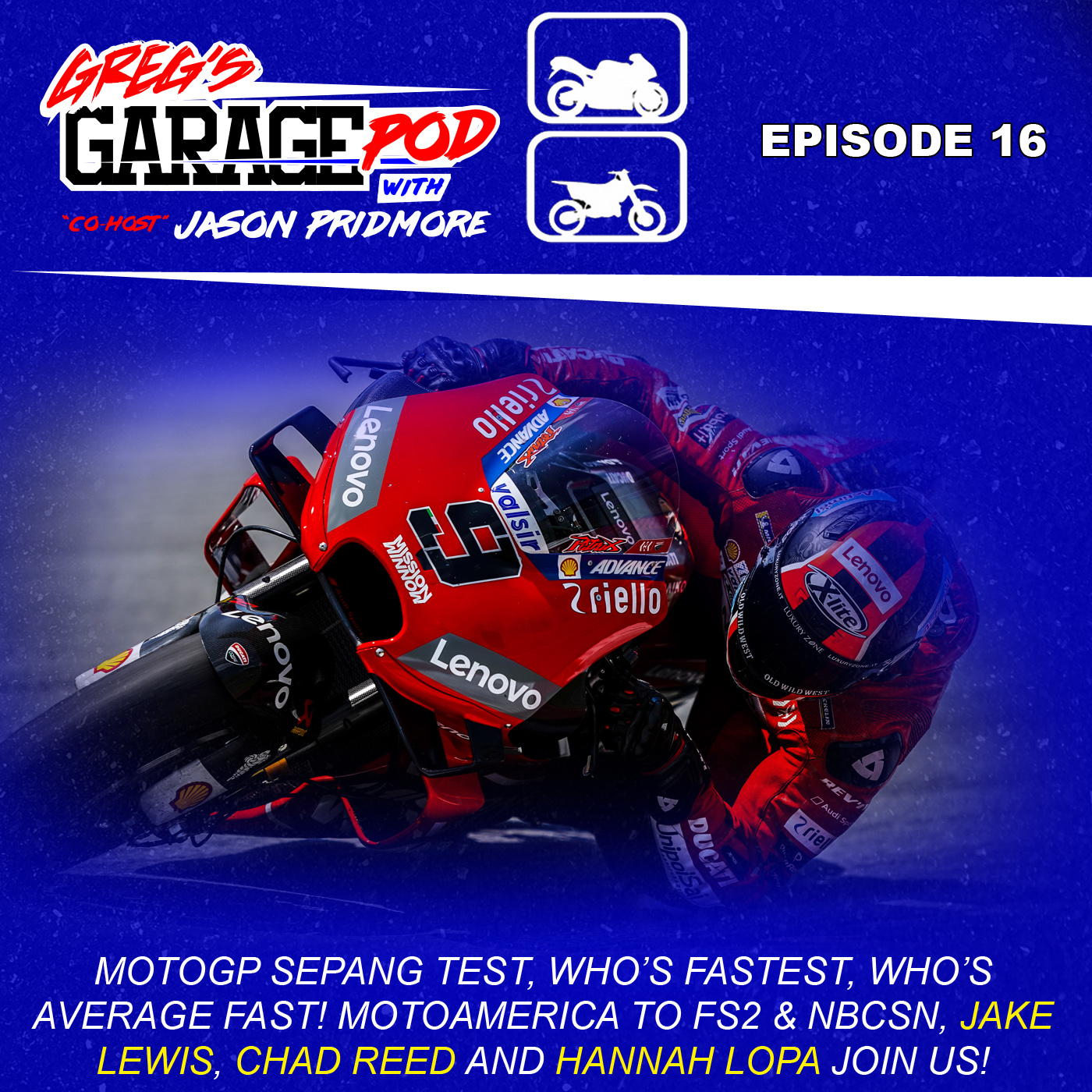 Ep16 - MotoAmerica TV and we talk with Hannah Lopa, plus MotoGP Sepang ...