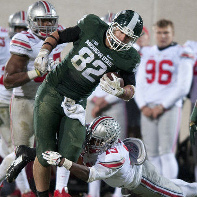 Josiah Price, Record breaking TE for the #4 Michigan State Spartans ...